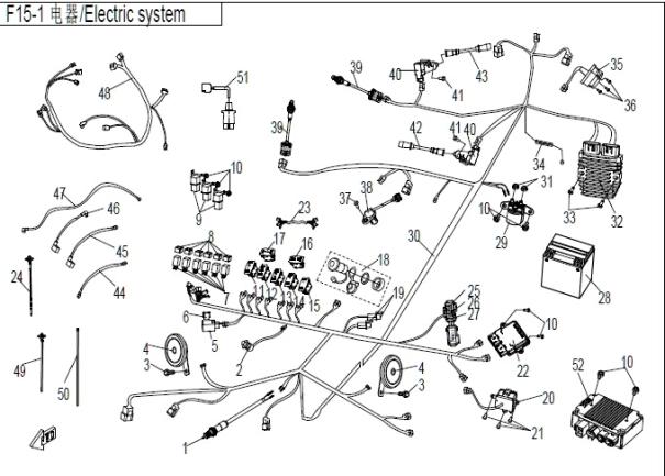 1 9010 150500 switch rear brake 10 30006 060012810 bolt m6ã 12 11 7000 ...